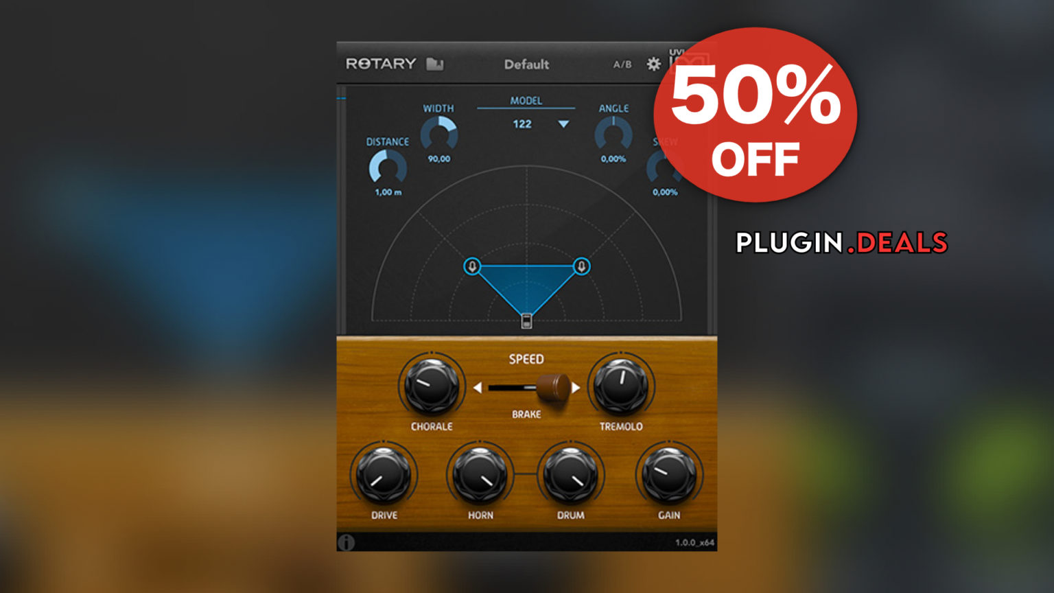 Save 50% OFF UVI Rotary Speaker Emulation Plugin For PC/Mac