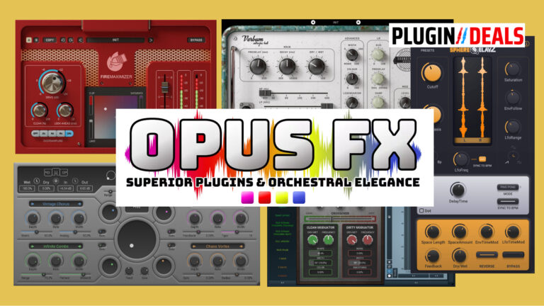Opus FX bundle with 18 effects plugins and sound libraries for 25,60€